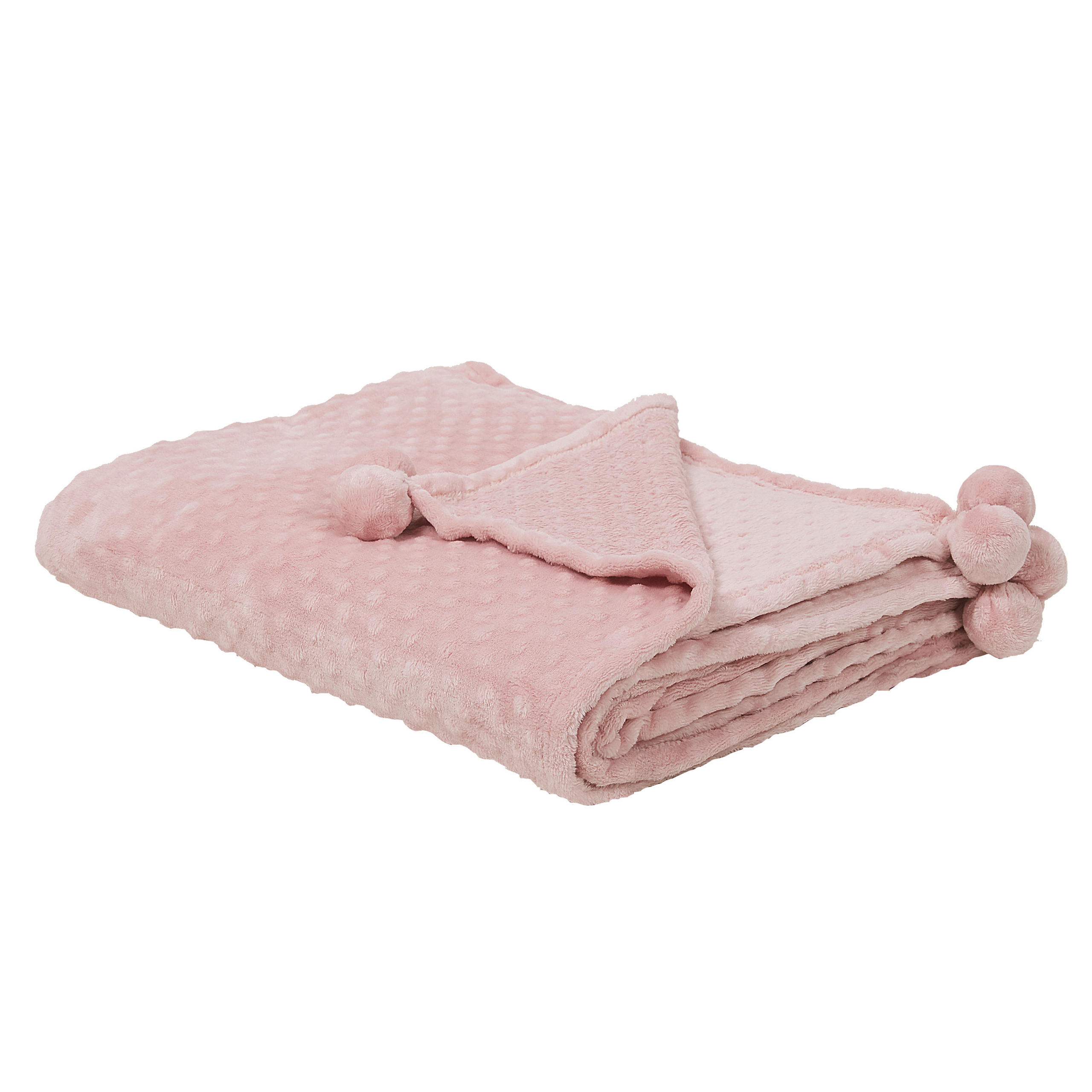 Couverture SAMUR 200 x 220 cm Rose | Leroy Merlin