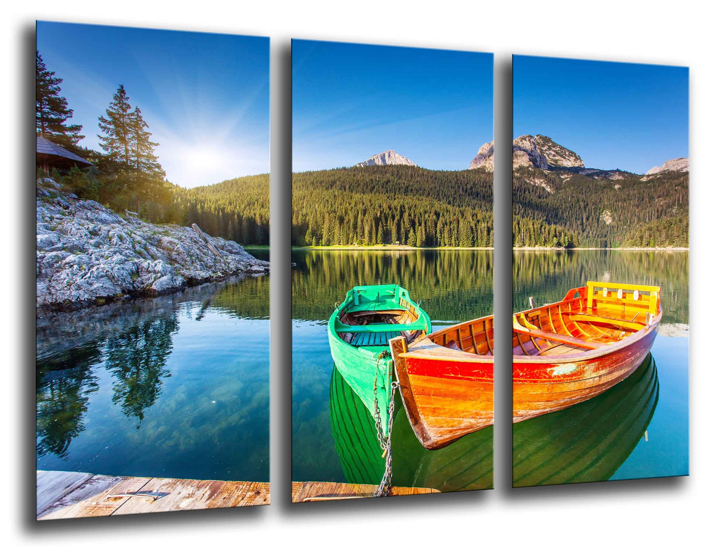 Set de posters Paisaje Lago, Parque Nacional Durmitor, impresión ...