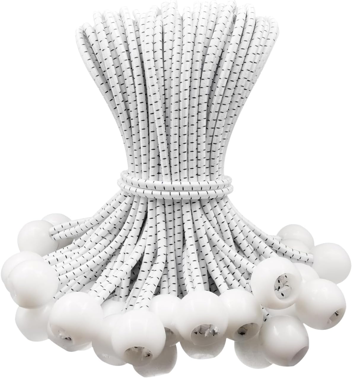 Corde elastiche, 50 corde elastiche con palline per teloni, tende ...