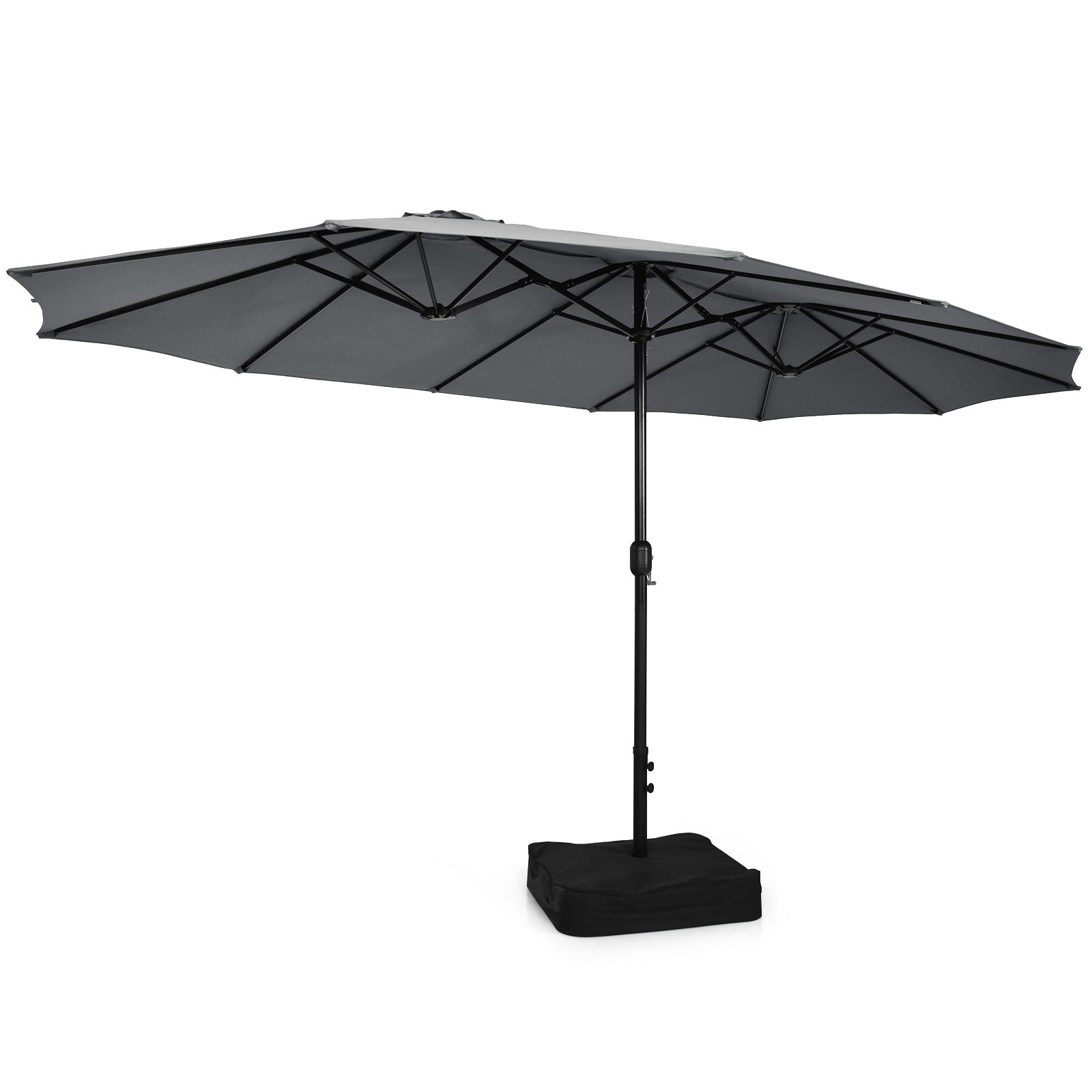 Parasol Double Face de 4,5 m avec Base, Parasol Extra-large avec ...