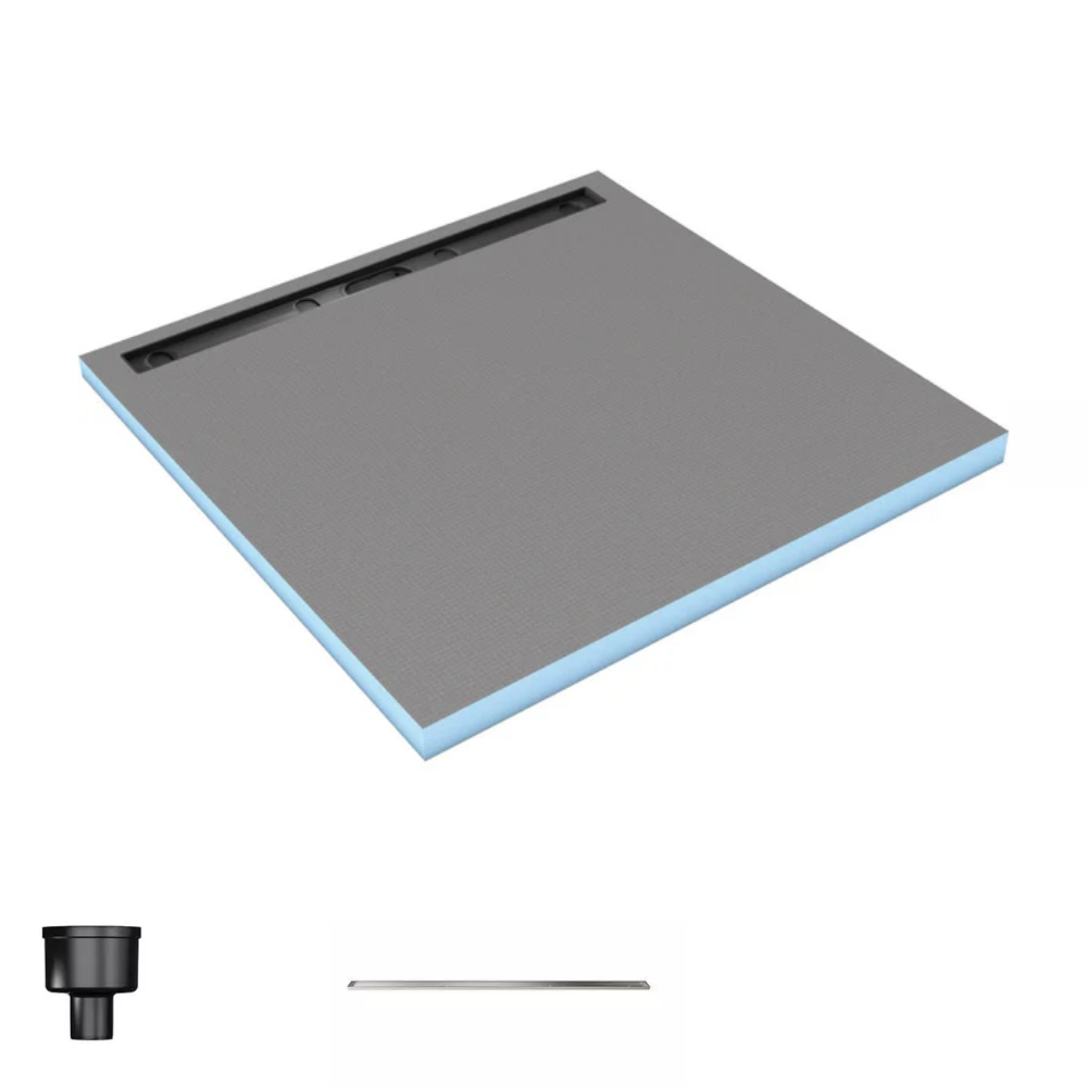 Plato de ducha alicatado 120 x 120 cm WEDI Fundo Riolito Neo con ...
