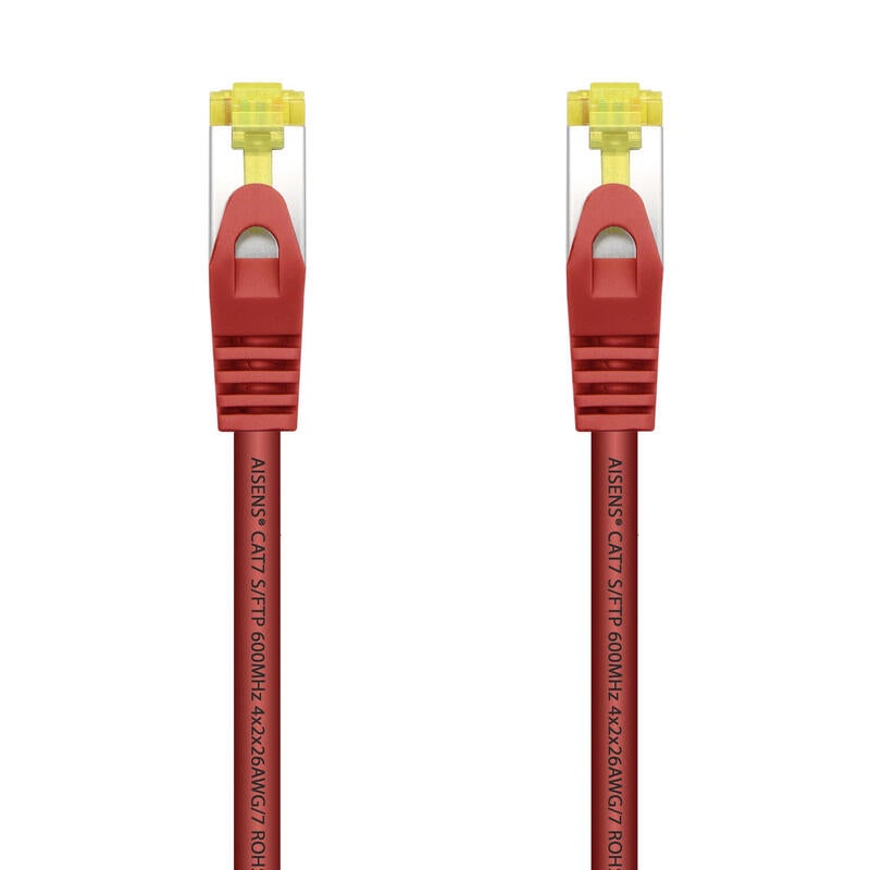 CABLE DE RED RJ45 FTP AISENS A146-0468 CAT.7/ 25CM/ ROJO | Leroy Merlin
