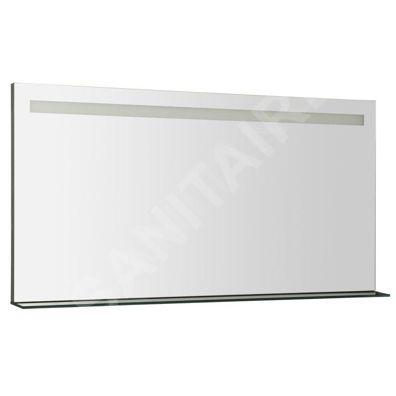 Sapho Breto - Miroir Breto, 1200x608 mm, avec éclairage LED et étagère ...