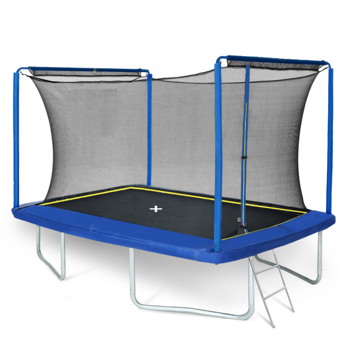 Trampolín rectangular 244x366cm, armazón robusto, red seguridad ...