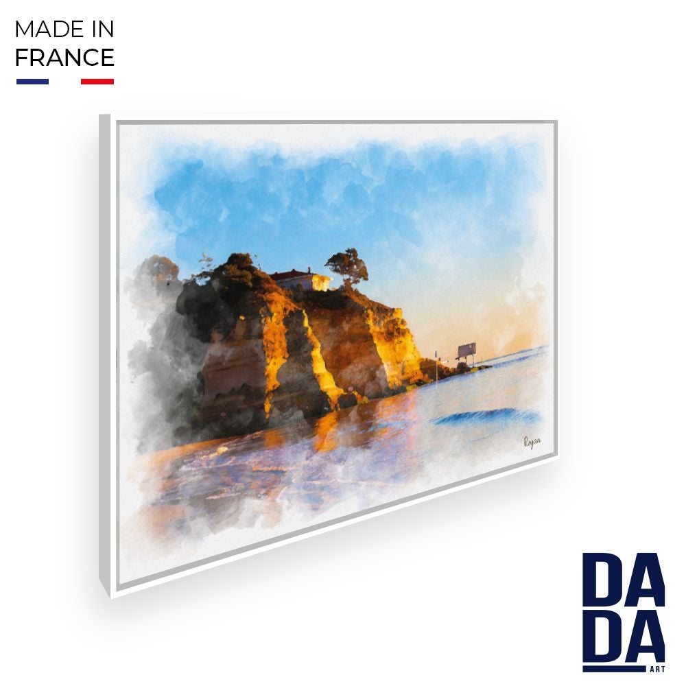 Tableau Côte de Royan / 45x60cm / Cadre Blanc / Fabriqué en France ...