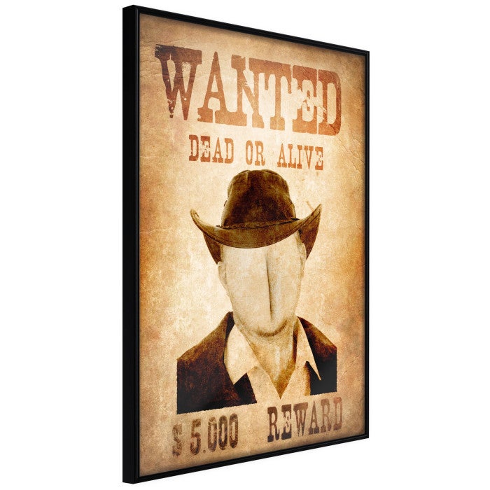 Affiche Murale Encadrée "Long Time Ago in the Wild West" 21 x 30 cm ...