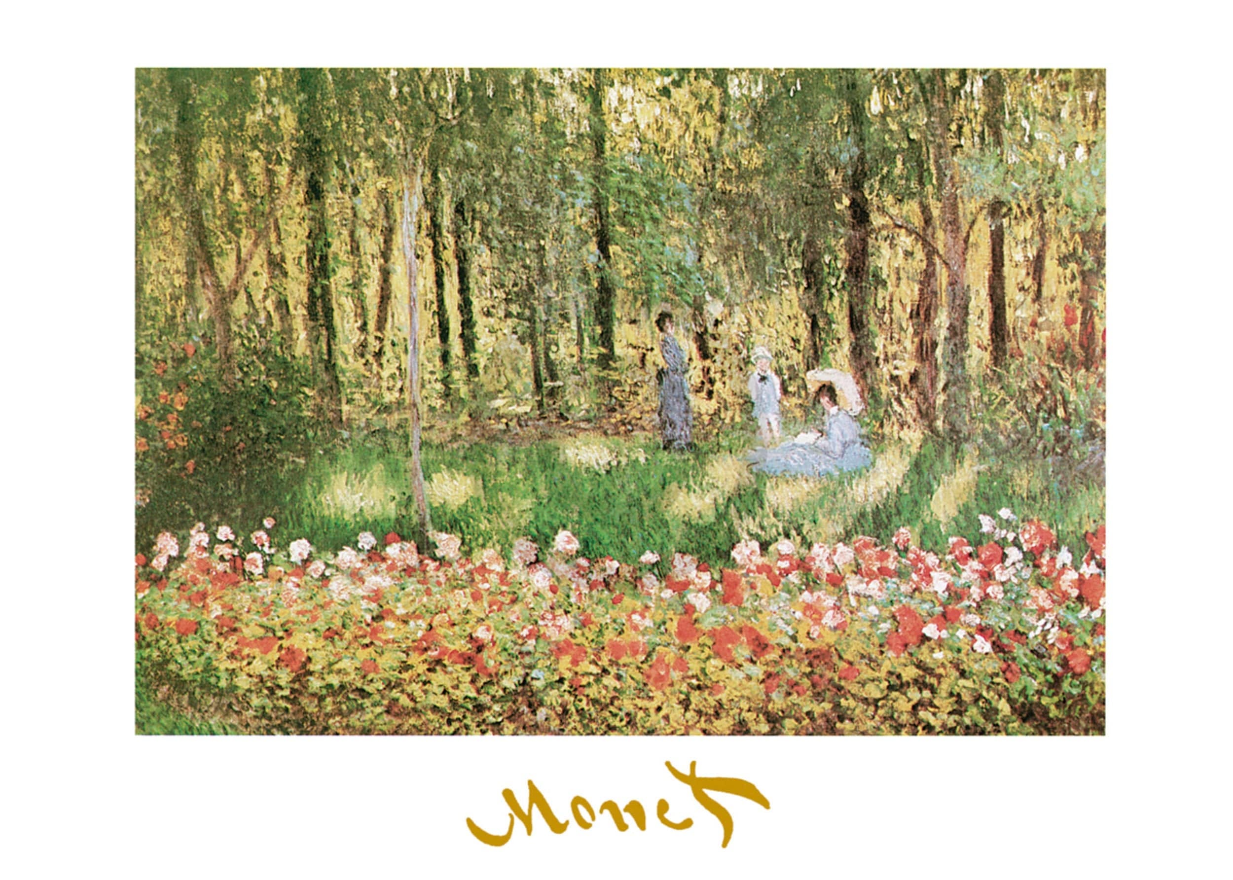 Affiche Art Claude Monet - La famille d'artiste 70x50cm | Leroy Merlin