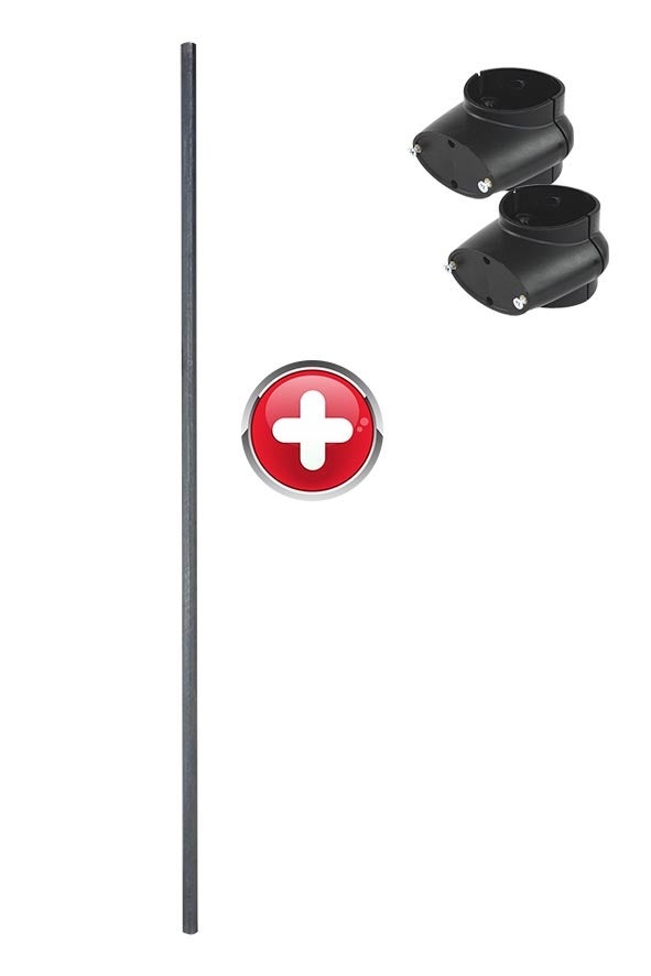 Poteau acier 2m50 galvanisé très grande hauteur avec support panneau ...