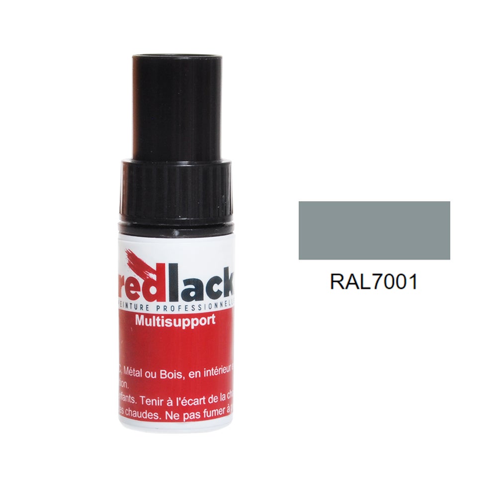 Pintura retoque en bote Gris plata RAL 7001 Brillo multisoporte Redlack ...
