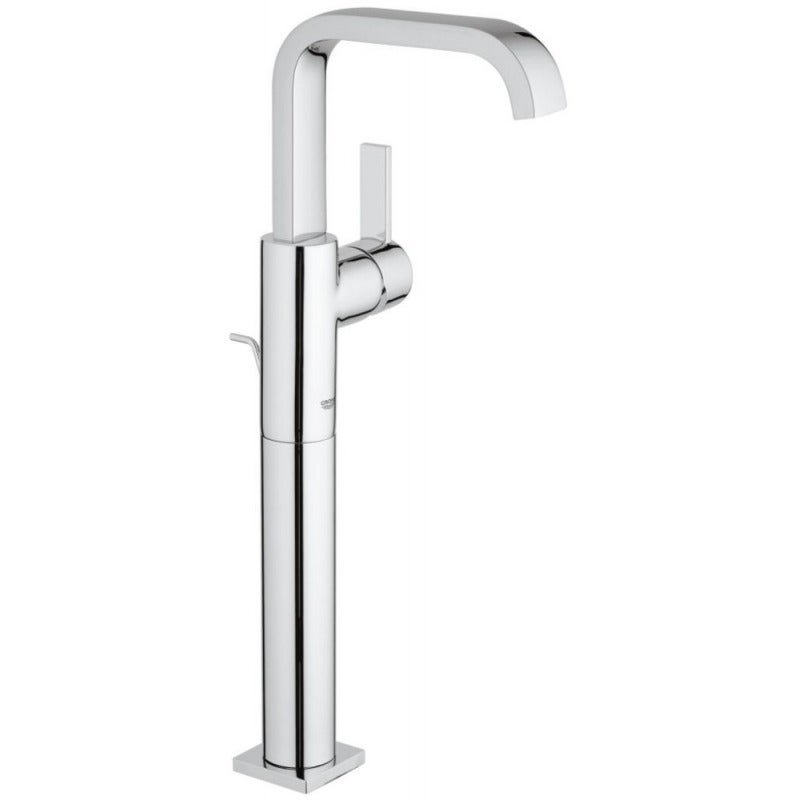 GROHE Allure Mitigeur surélevé avec bec U et tirette chrome | Leroy Merlin