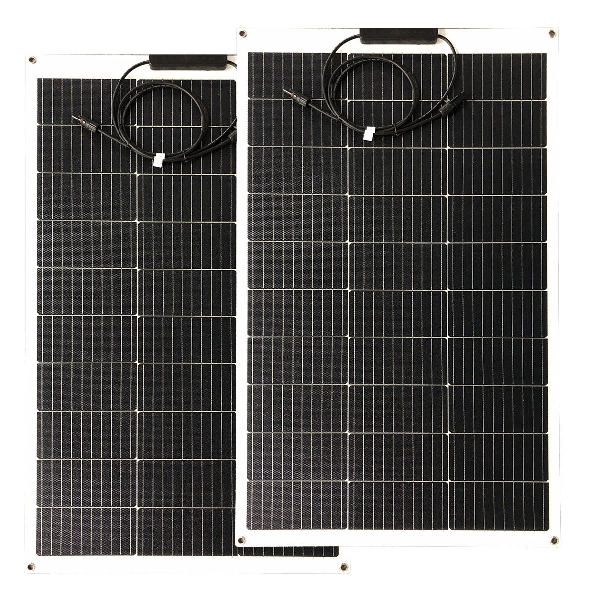 Pack 2 Paneles Solares Flexibles Monocristalinos PERC de 100W 12V ...