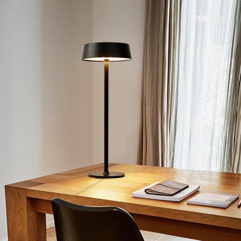 Lampe de bureau sans fil rechargeable, lampe de bureau LED en aluminium, gradation continue à 3 ...