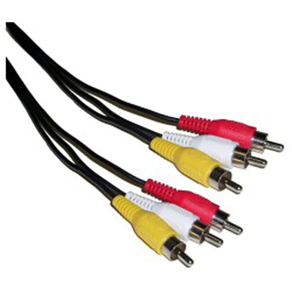 Cable Audio+Video Stereo 3m (3xRCA-M/M) | Leroy Merlin