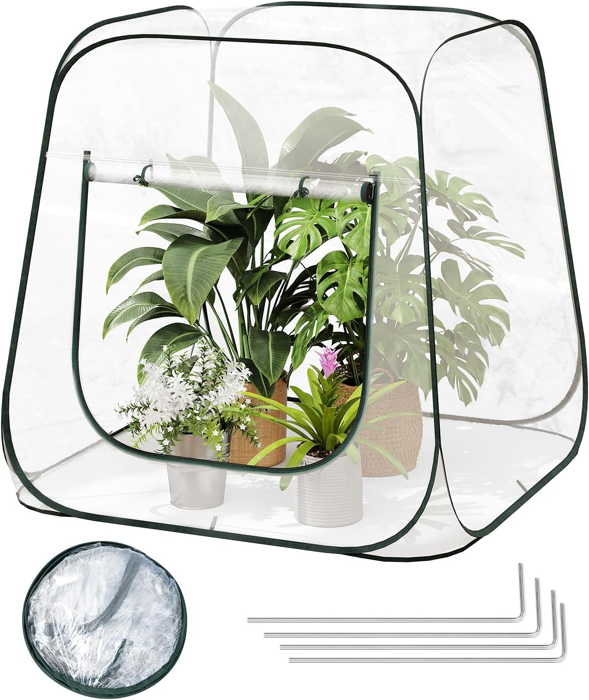 Mini invernadero emergente, material de PVC impermeable, mantiene la ...