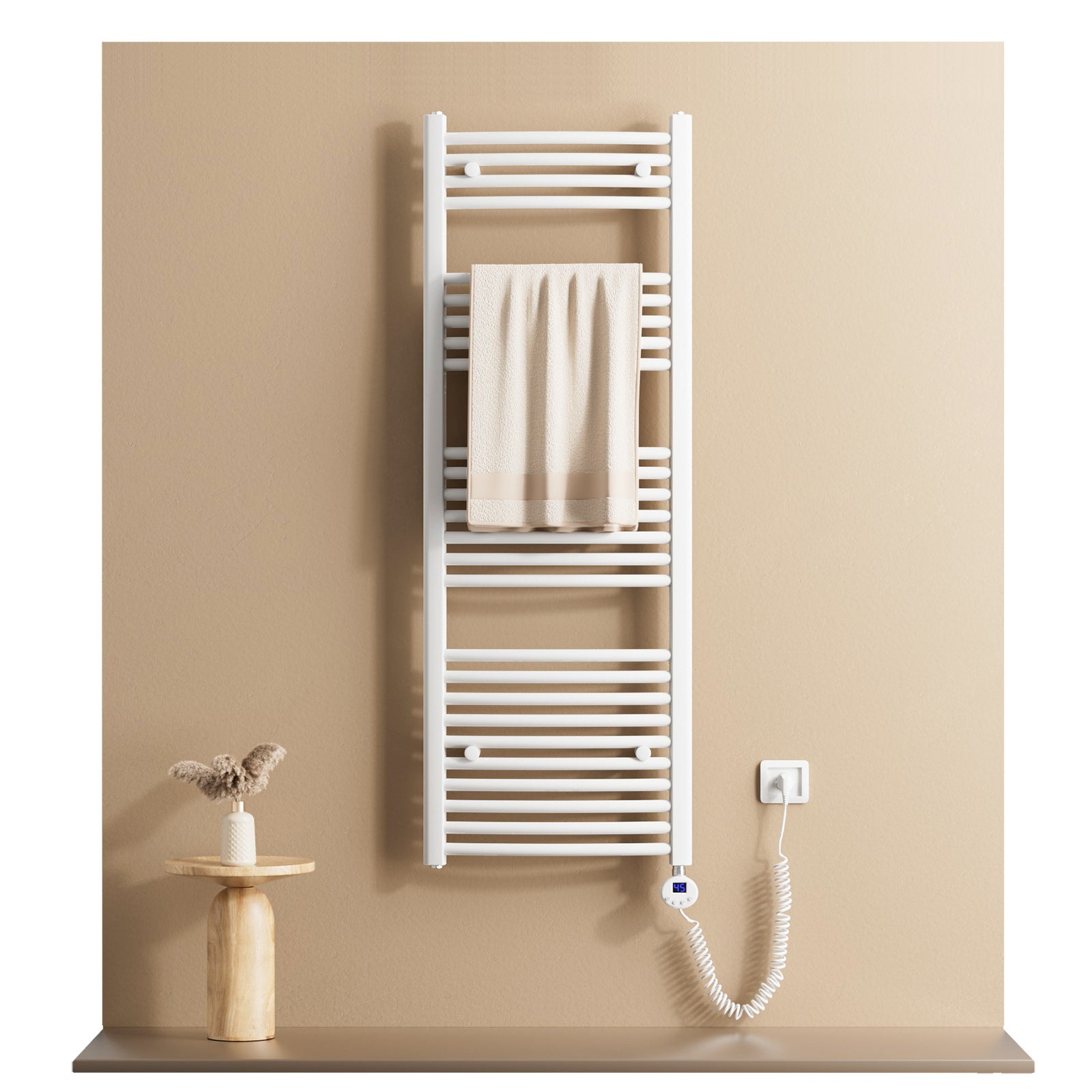 EMKE Sèche serviette électrique, 140x50cm 572W Radiateur Sèche ...