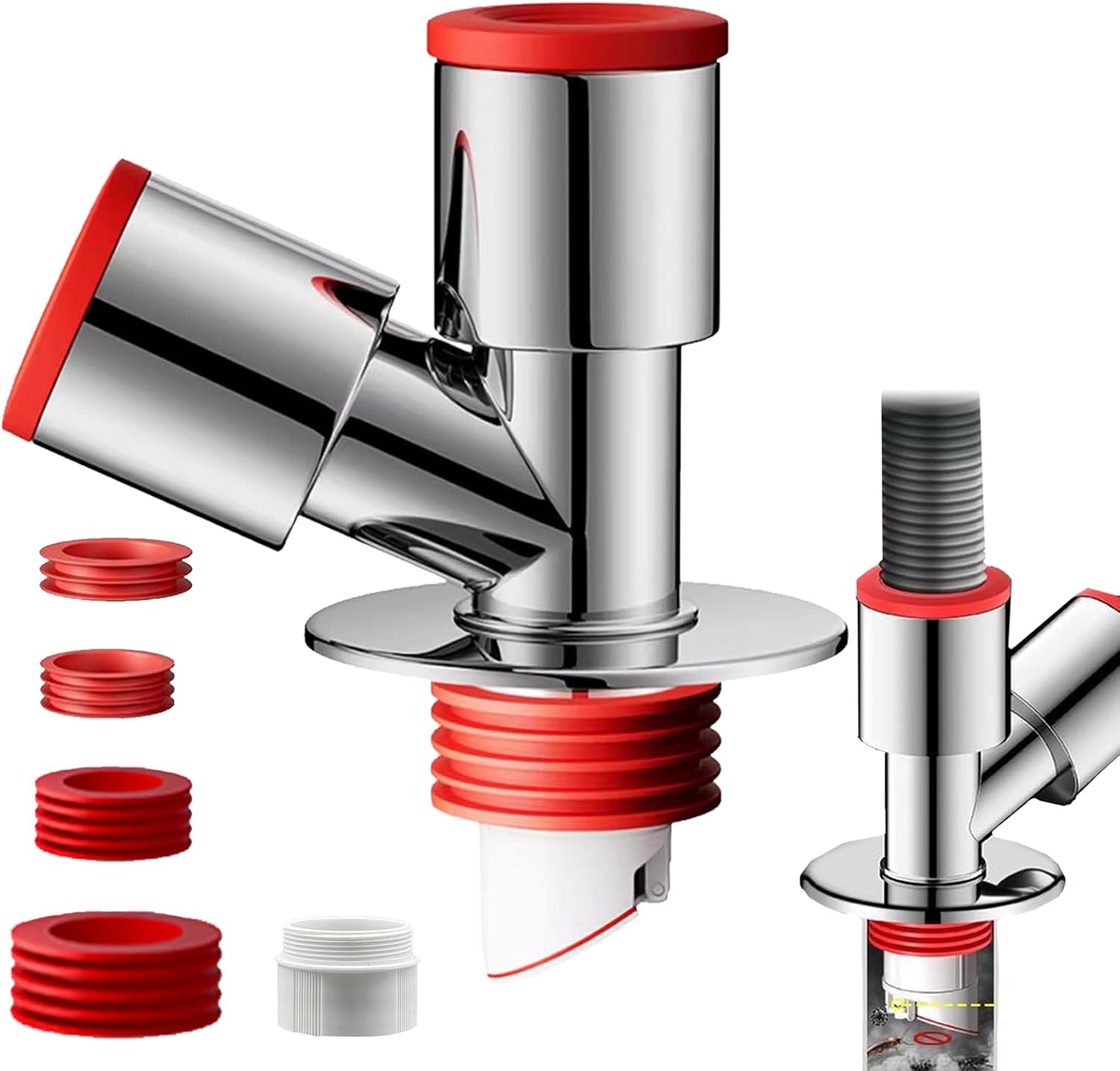 Bouchon Anti-Odeur pour Machine à Laver, 40/50/75mm, Joint de Tuyau ...