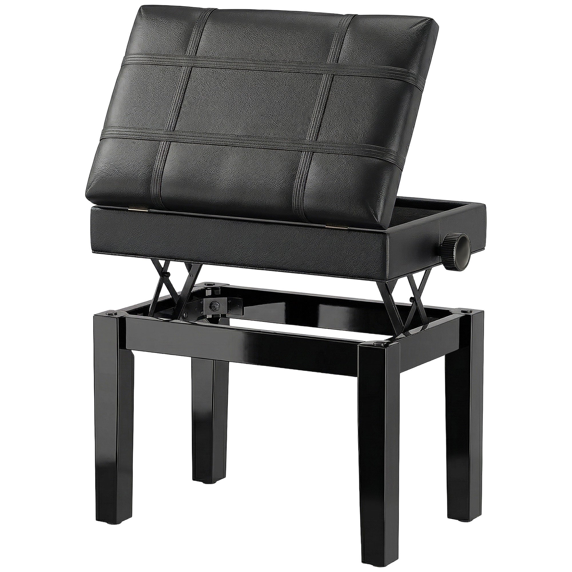 Banquette tabouret siège pour piano coffre intégré hauteur réglable ...