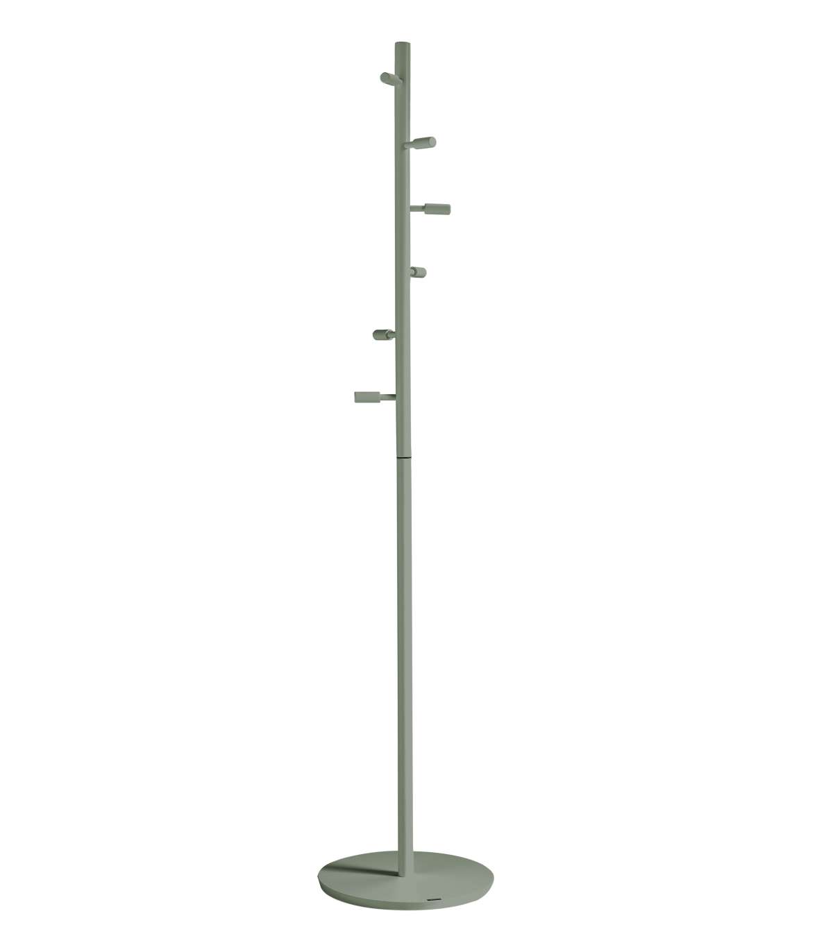 Perchero moderno mod. 401 herrajes cromo satinado lacado verde, 185 cm ...