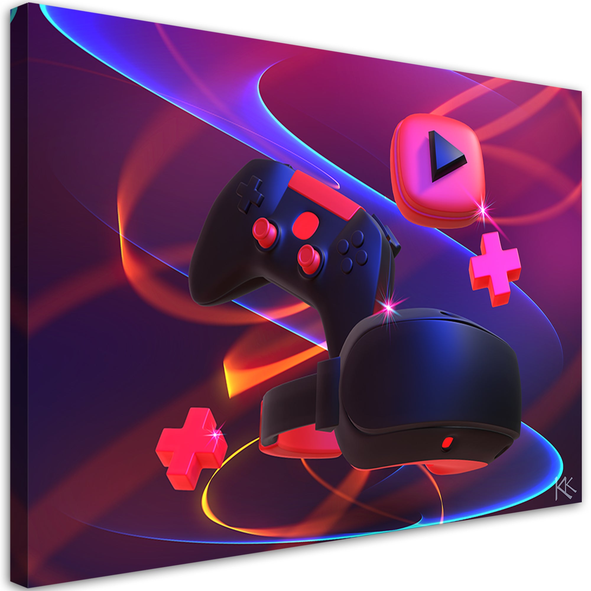 Tableau déco Préparer le joueur 100x70 | Leroy Merlin