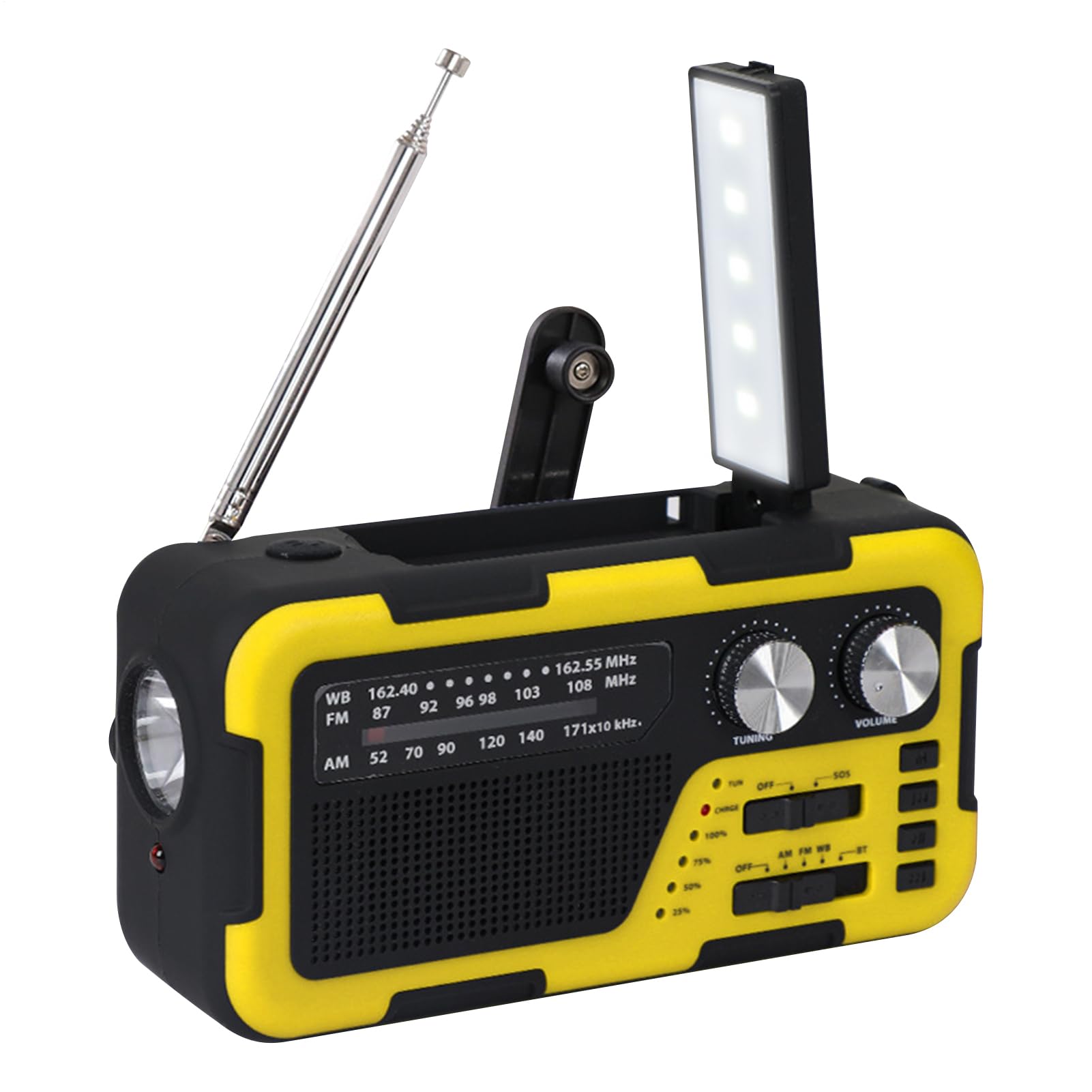 Radio à Manivelle,Radio à Manivelle et Solaire pour Extérieur avec ...
