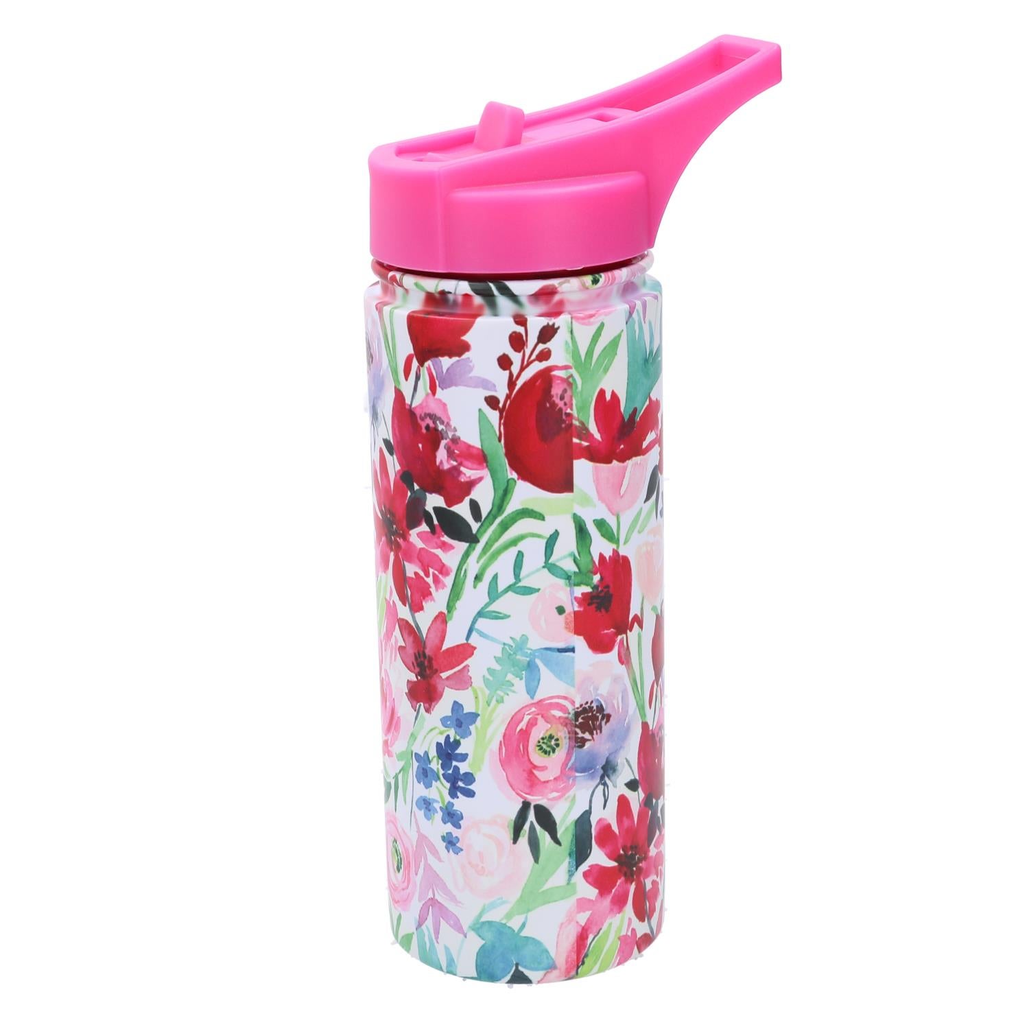 Termo acero redondo flores rosas 0,5L cm5,5x11h23 | Leroy Merlin