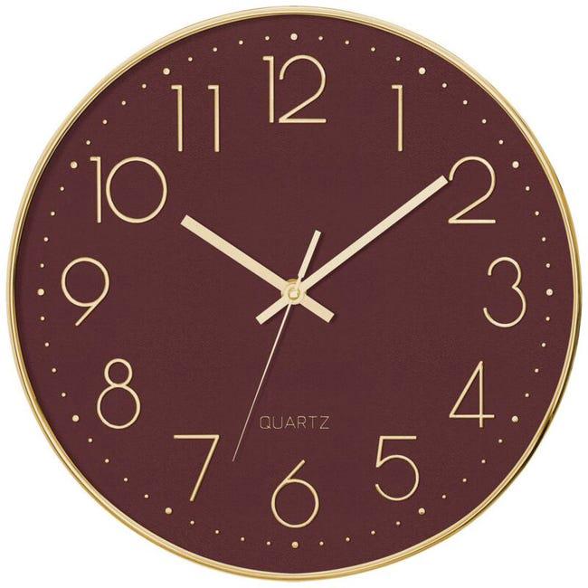 Horloge 3D Laure gold D30cm - Atmosphera créateur d'intérieur | Leroy ...