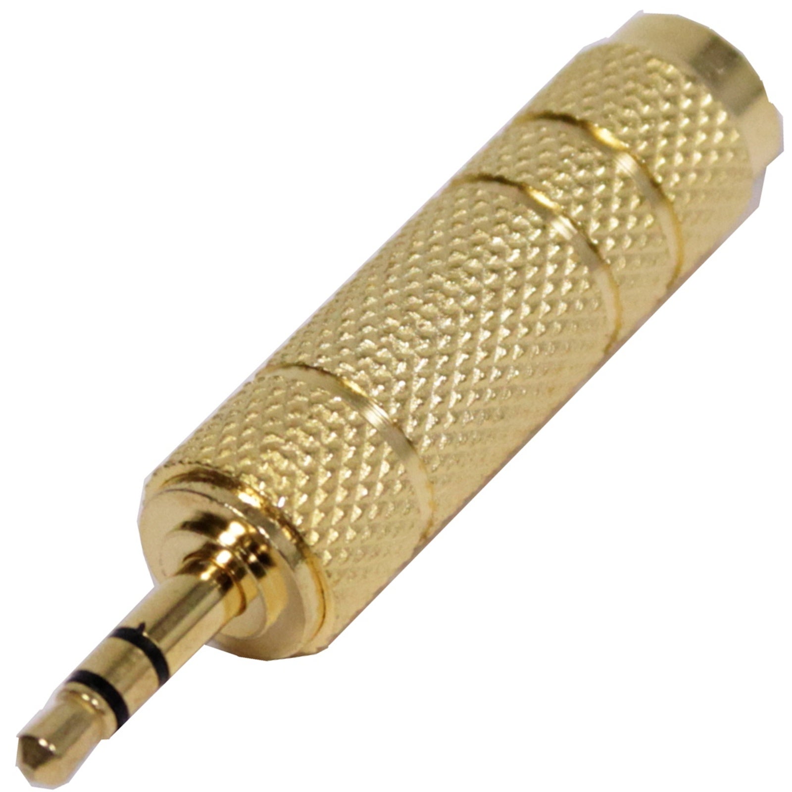 Adaptateur TRS Jack femelle 6.3 mm vers mini jack mâle 3,5 mm or pour ...
