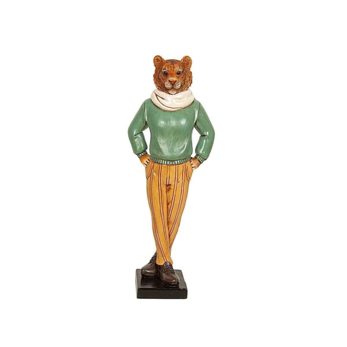 Figurine Décorative Romimex Vert Résine Tigre 14 x 37 x 10 cm | Leroy ...