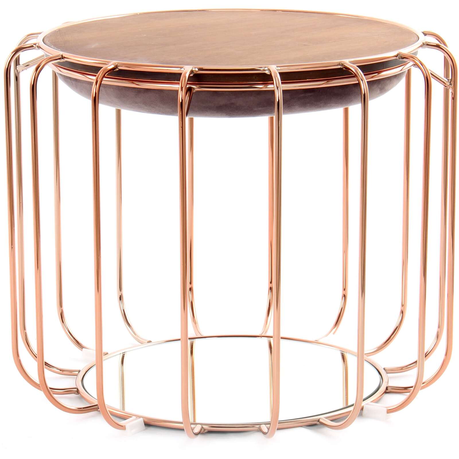 Pouf reverse table d'appoint confortable copper 50 x 50 x 45 cm Violet ...