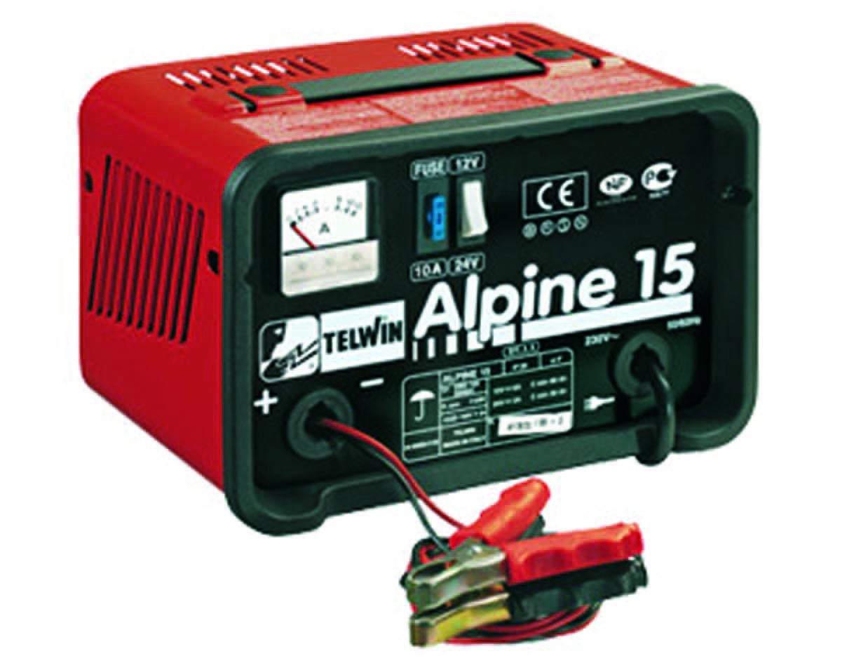 CARGADOR DE BATERIAS ALPINE 15 TELWIN VOLTIOS 12/24 AH 60-30/115-40 | Leroy Merlin