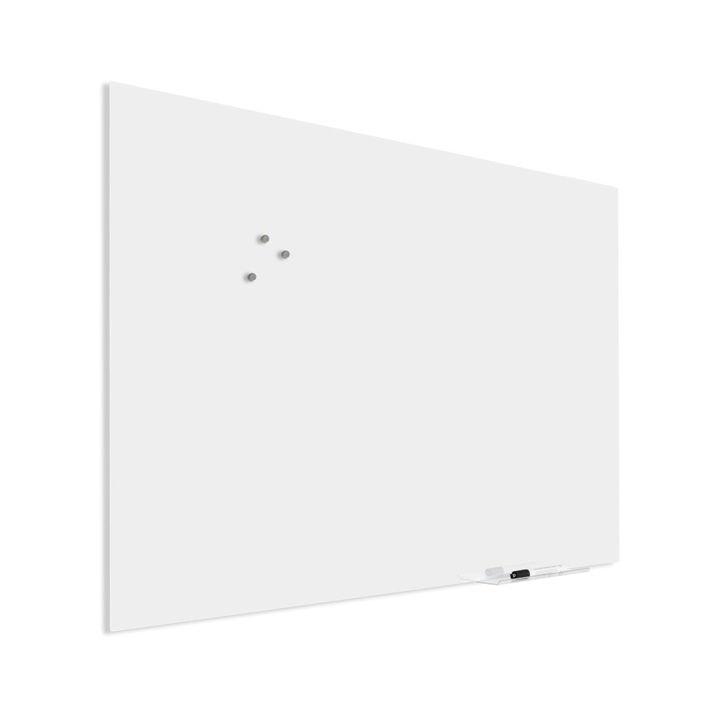 Tableau en verre Premium avec fixation aveugle - 90x120 cm - Blanc ...