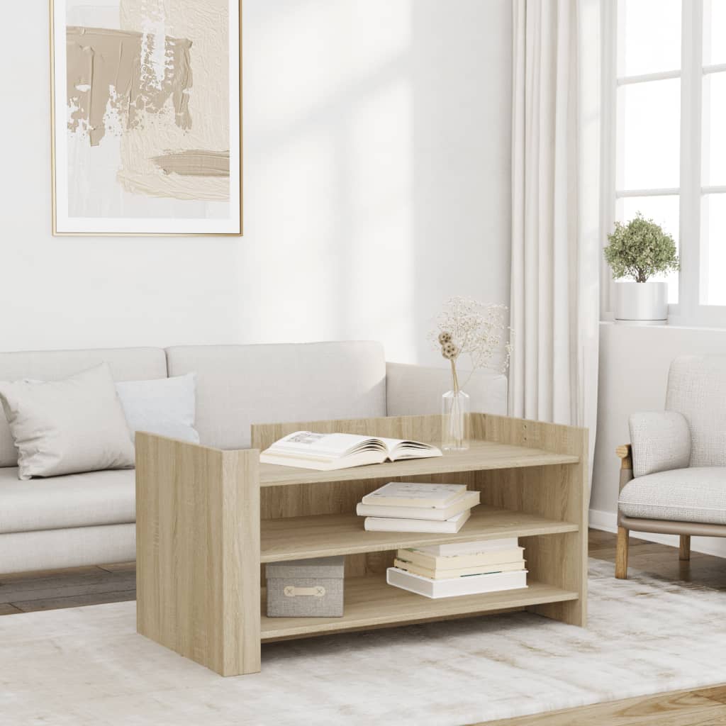 Table basse | Table d'appoint | Table de salon chêne sonoma 100x50x50 ...