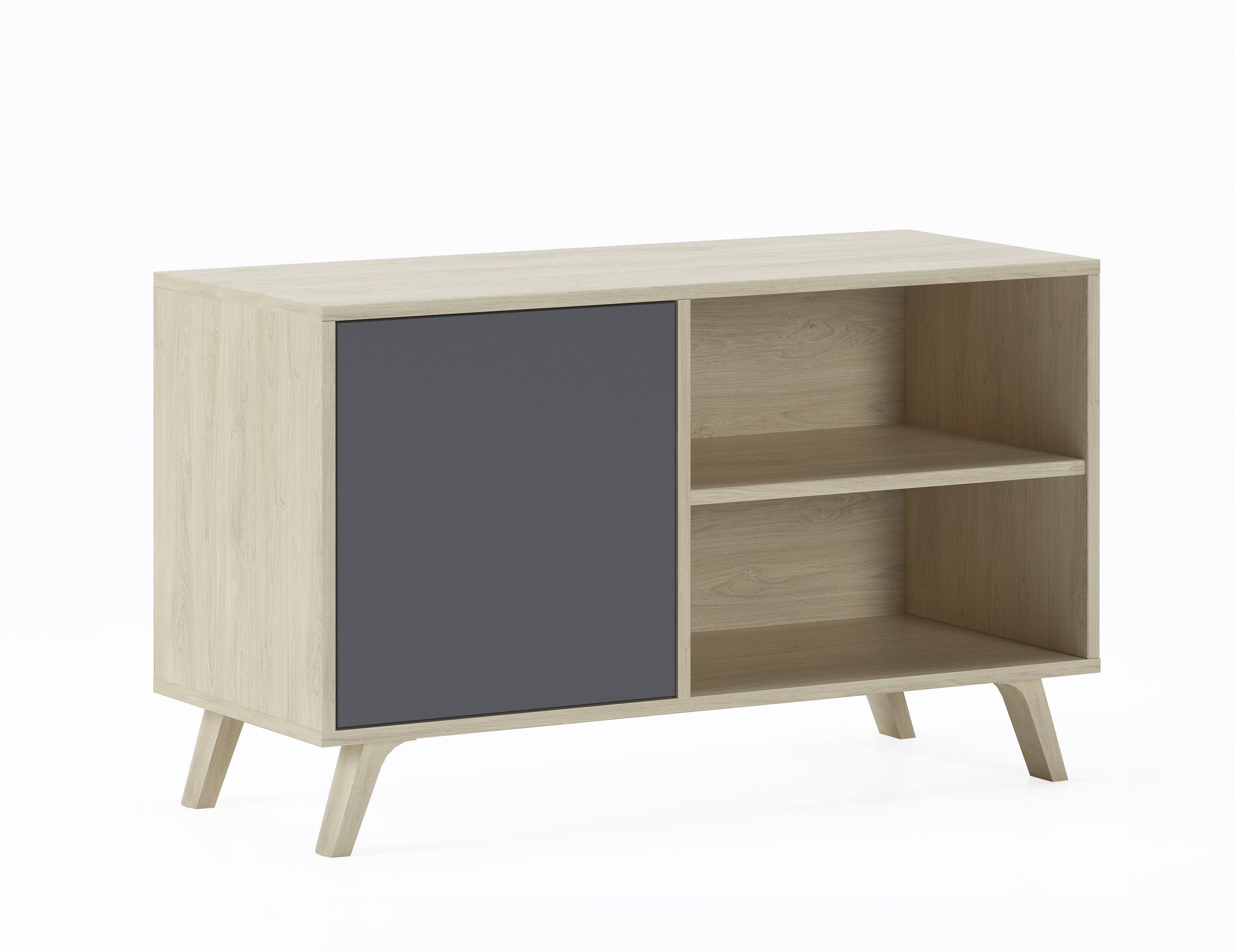 Ensemble Meubles, Table à manger, 200, Chêne et noir, industriel, Table ...