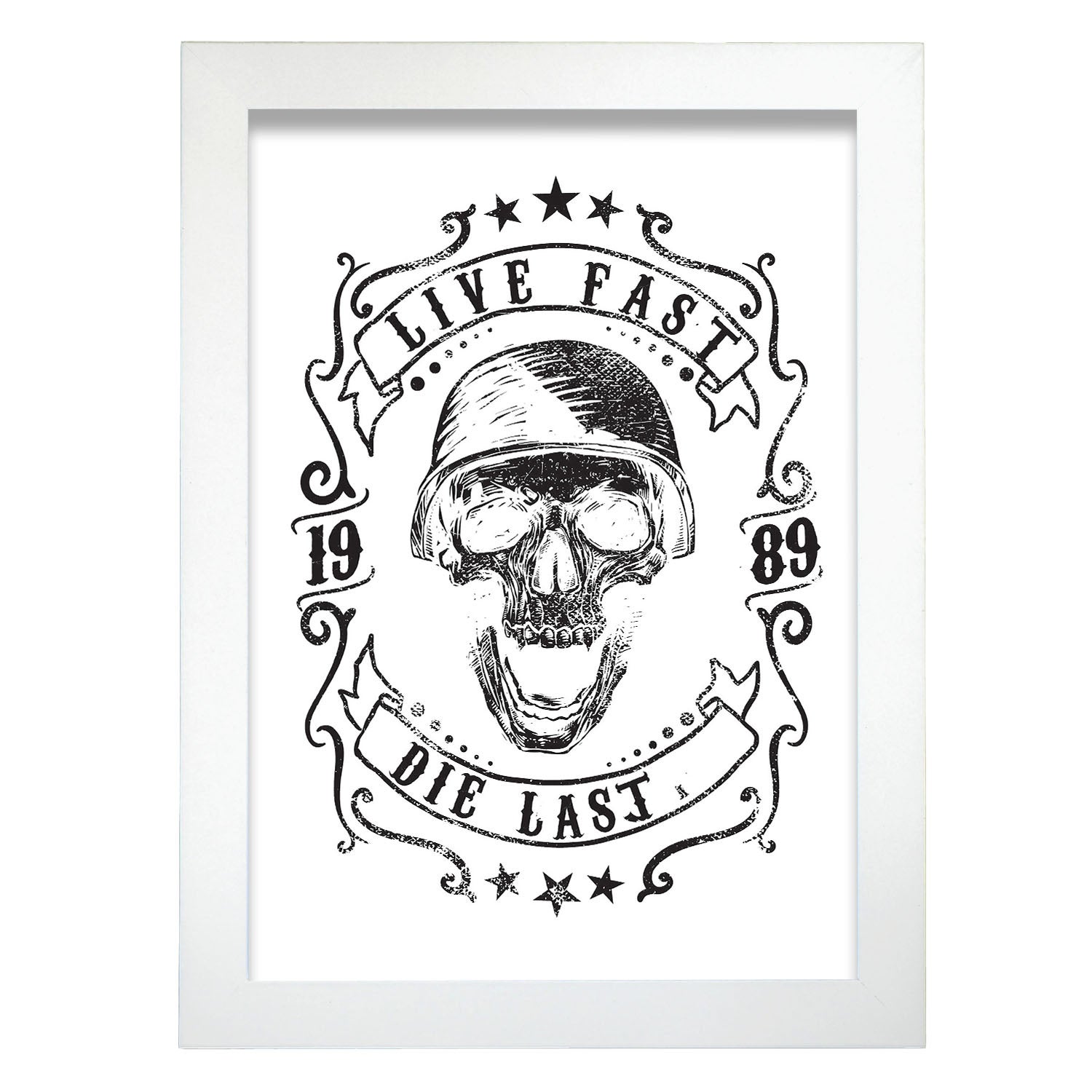 Nacnic Póster De Live Fast Die Last Colección Cuadros Decorativos ...