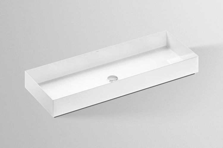 Bassin supérieur de l'Alape AB.ME1000, rectangulaire L : 1000mm H ...