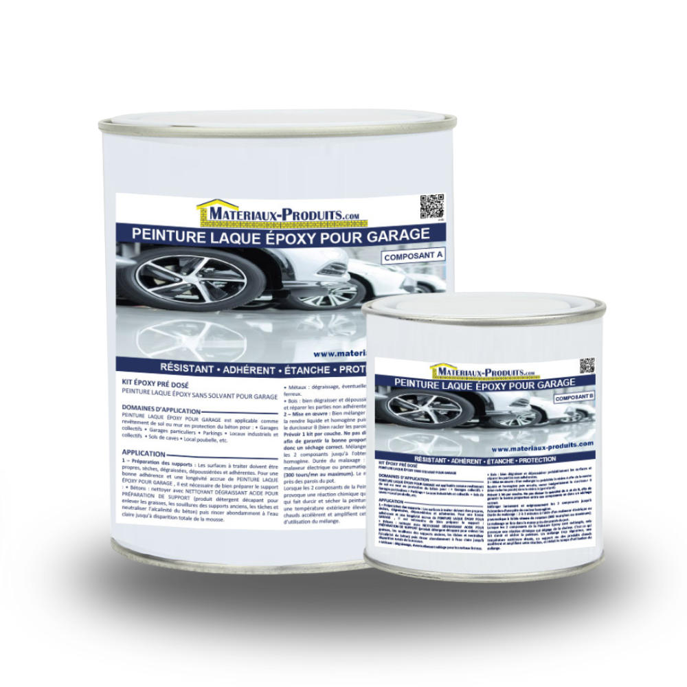Peinture laque époxy pour garage Kit de 2,5 Kg Blanc | Leroy Merlin