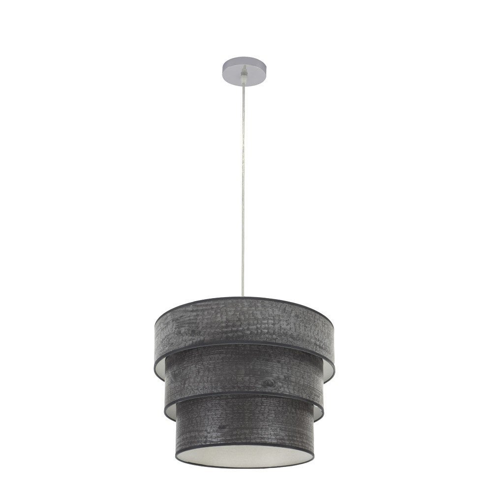 Modèle pendentif 1 lumière Smile Chrome avec écran FABRILAMP | Leroy Merlin