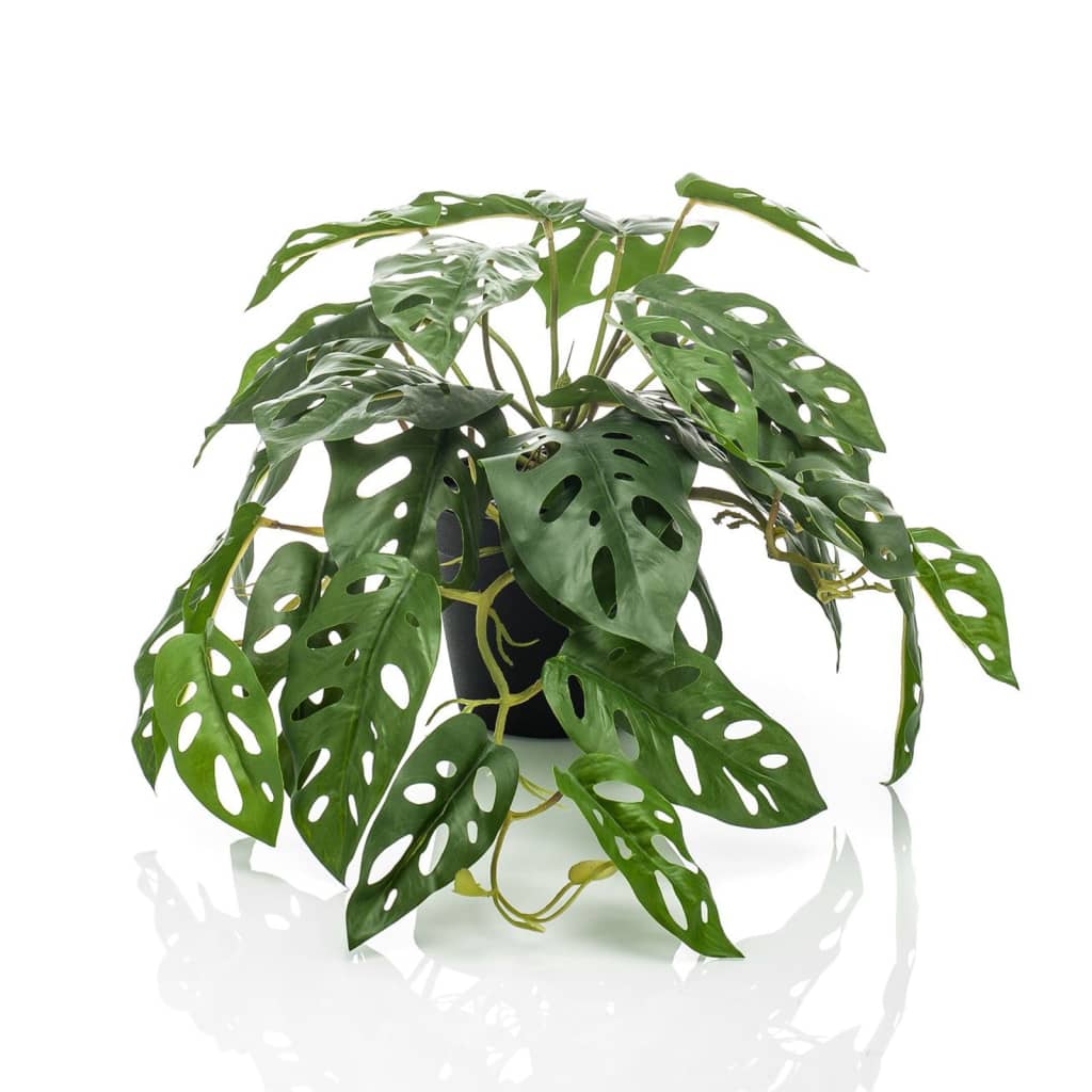 Emerald Arbusto artificial de Monstera Monkey en maceta 55 cm | Leroy ...