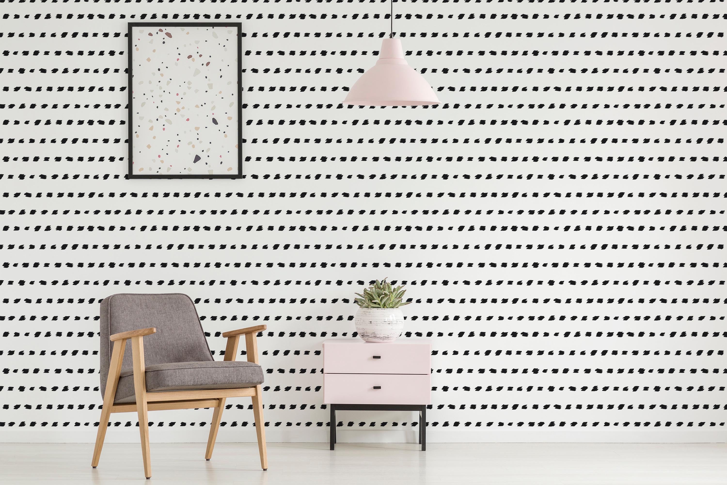 Spotty Brushstrokes Wallpaper | Leroy Merlin