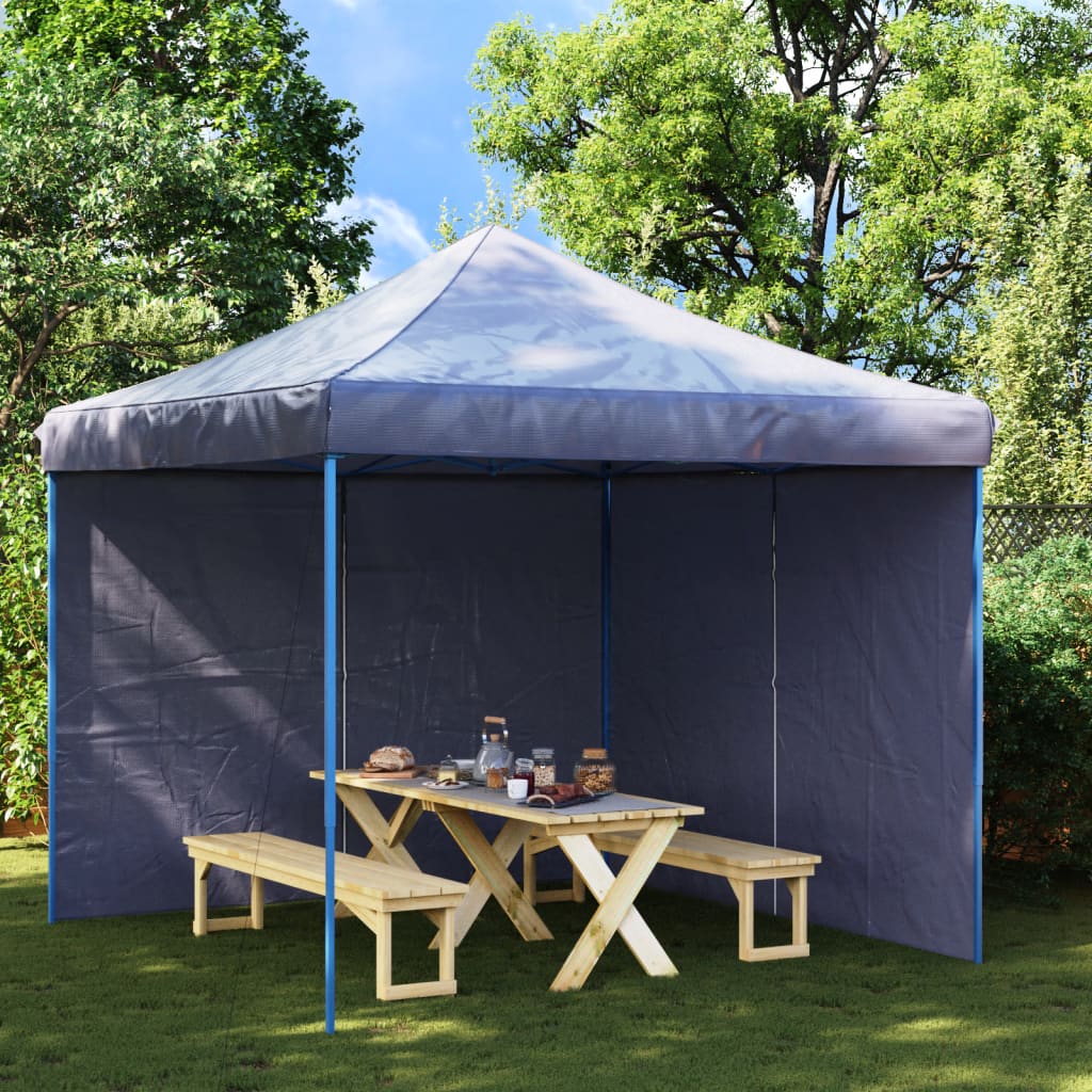 Carpa de fiesta pared 2uds con cremallera PE Azul | Leroy Merlin