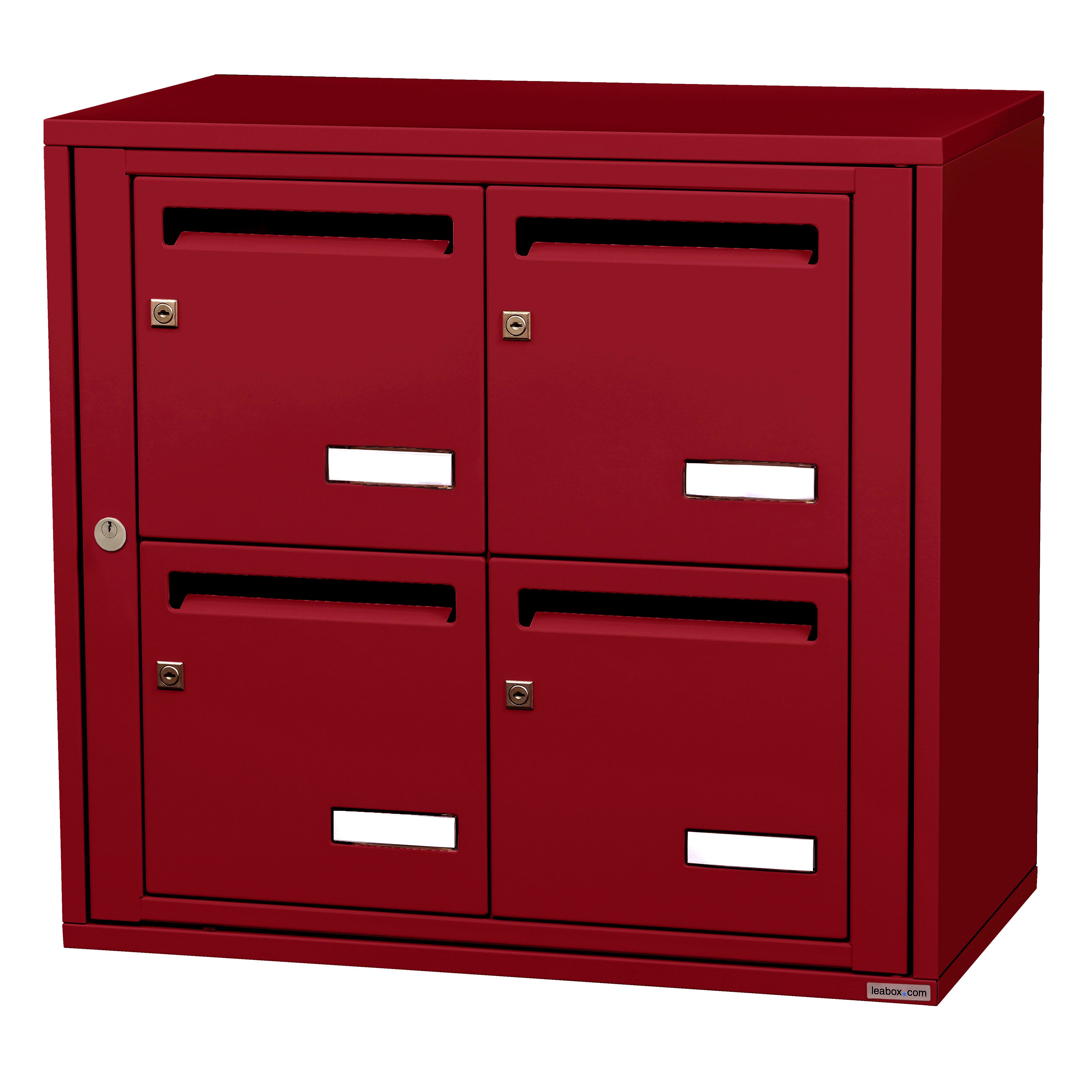 Bloc collectif leabox.com, 2x2, grade 3, simple face, intérieur, mural ...