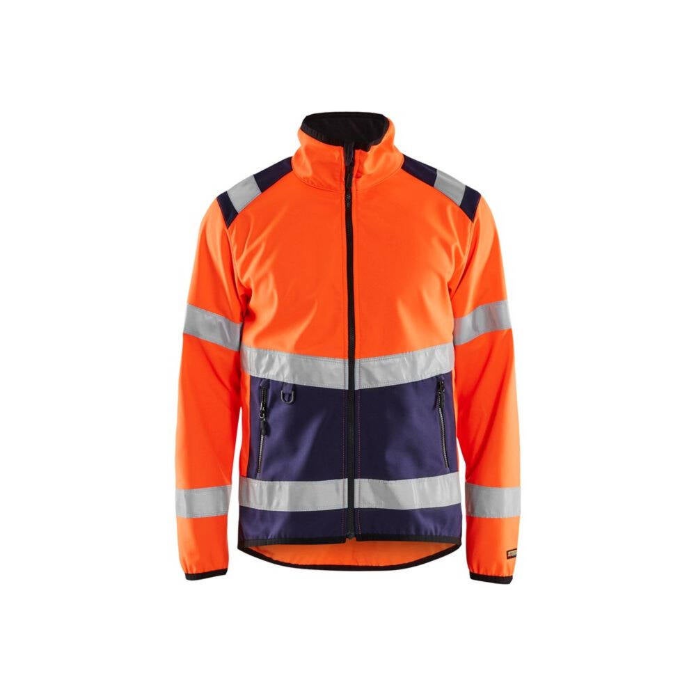 Veste softshell Blaklader haute visibilité double couche Orange ...