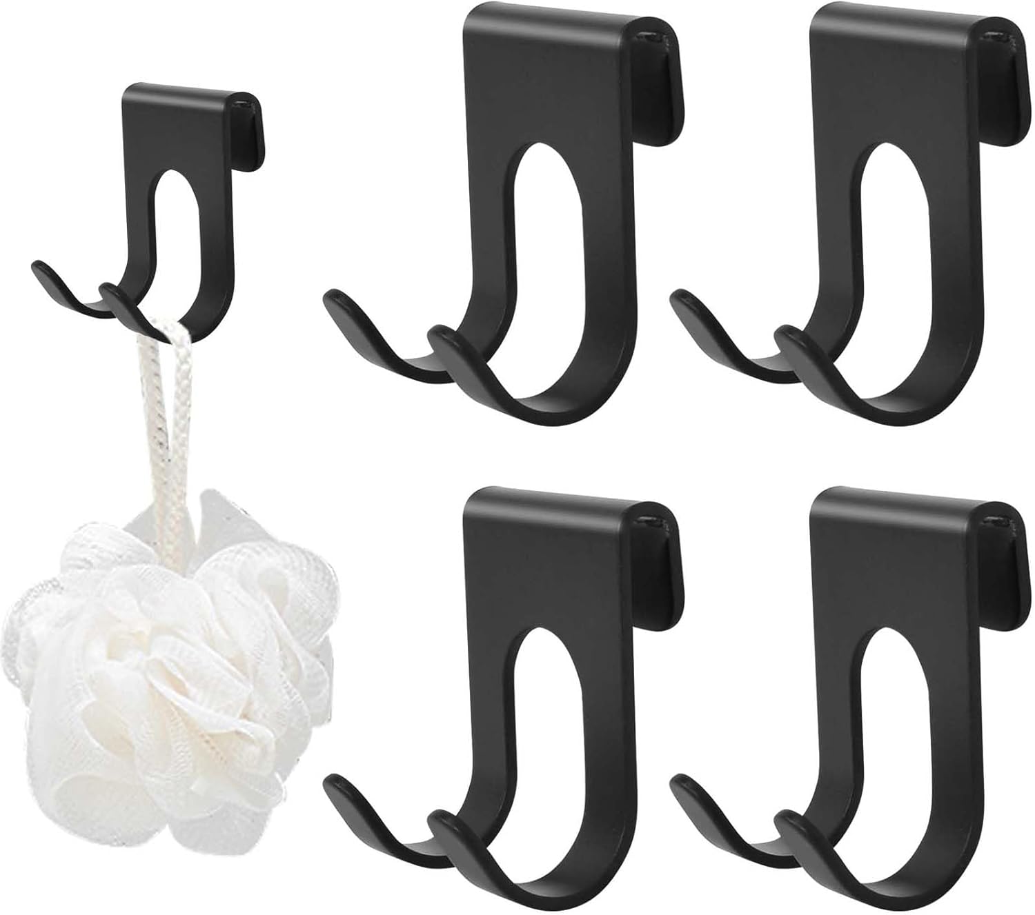 Lot de 4 pcs Support de Crochets, Porte Douche en Aluminium, Crochet ...