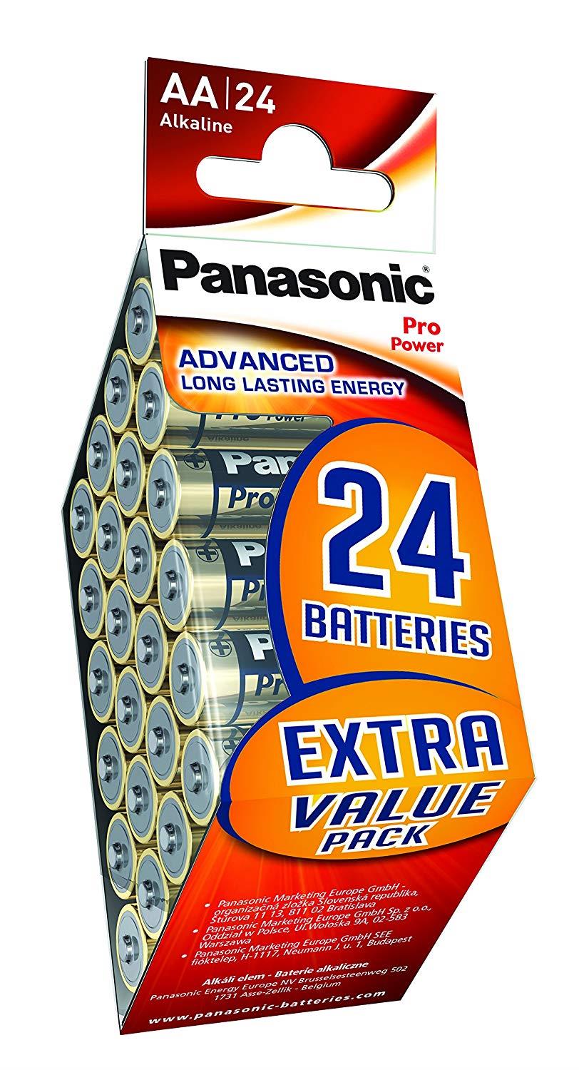 PANASONIC Pack 24 Piles Pro Power LR6/AA (Mignon) Alcaline 1,5 V ...