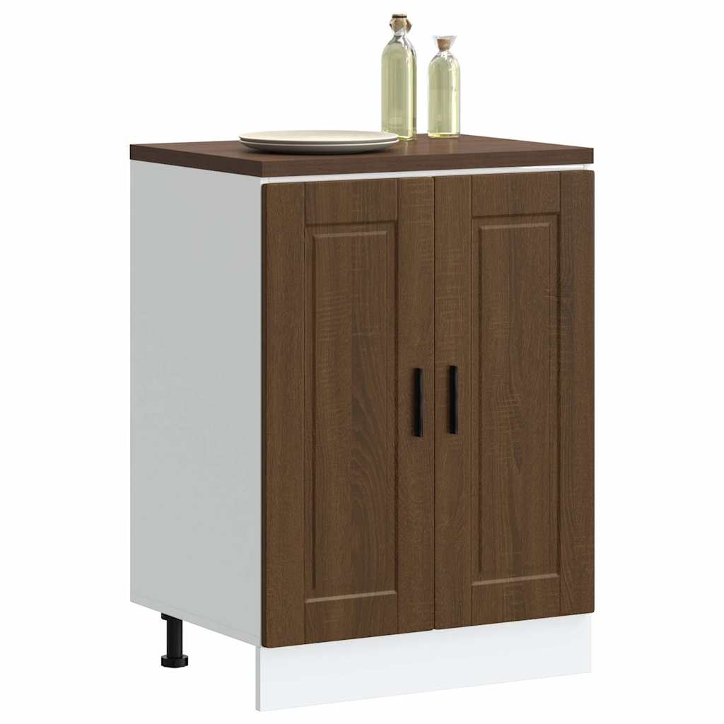 Maison Exclusive - Mueble bajo de cocina porto roble marrón madera ...