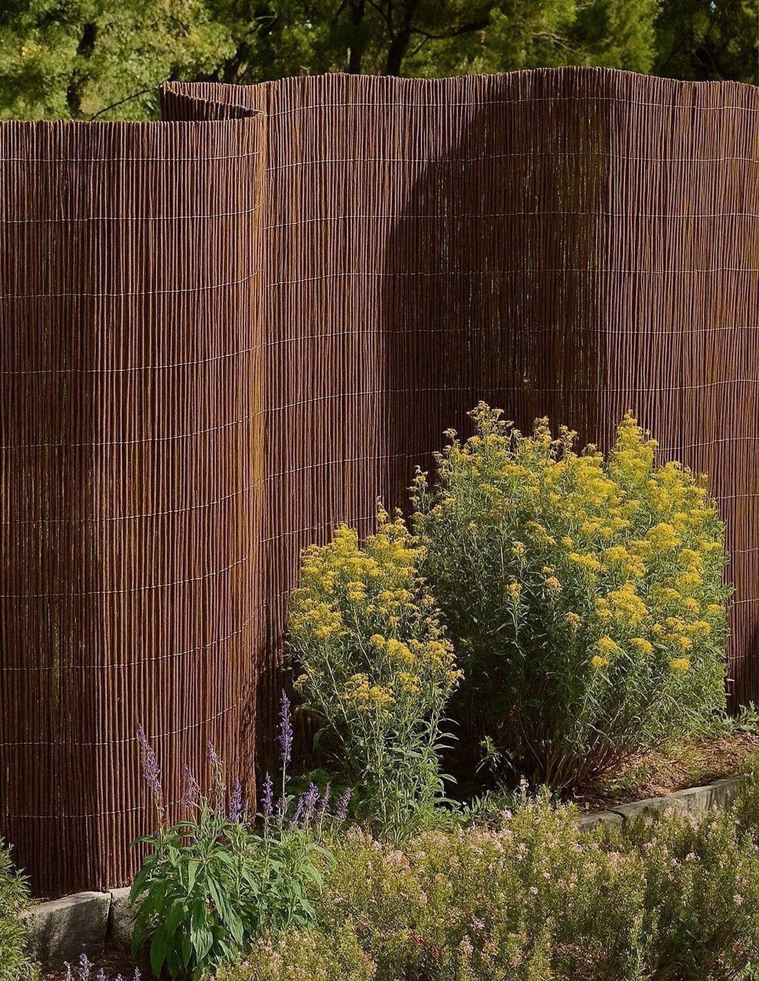JARDIN202 - Cerramiento Mimbre Natural Ecológico 80% Ocultación para ...