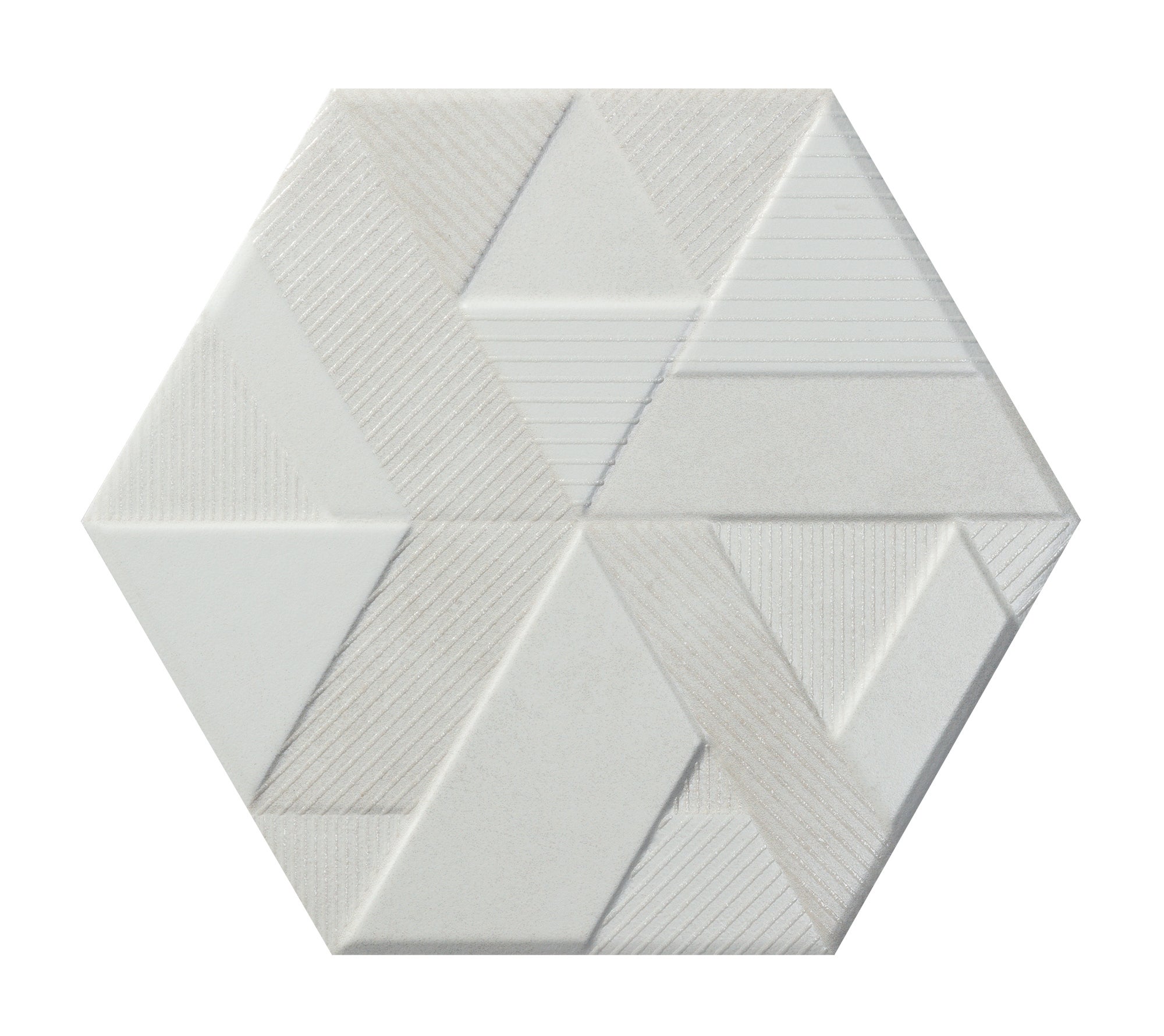 PALERMO BLANCO (GPR) 25,8x29 Carreau de grès cérame hexagonal décoré en ...