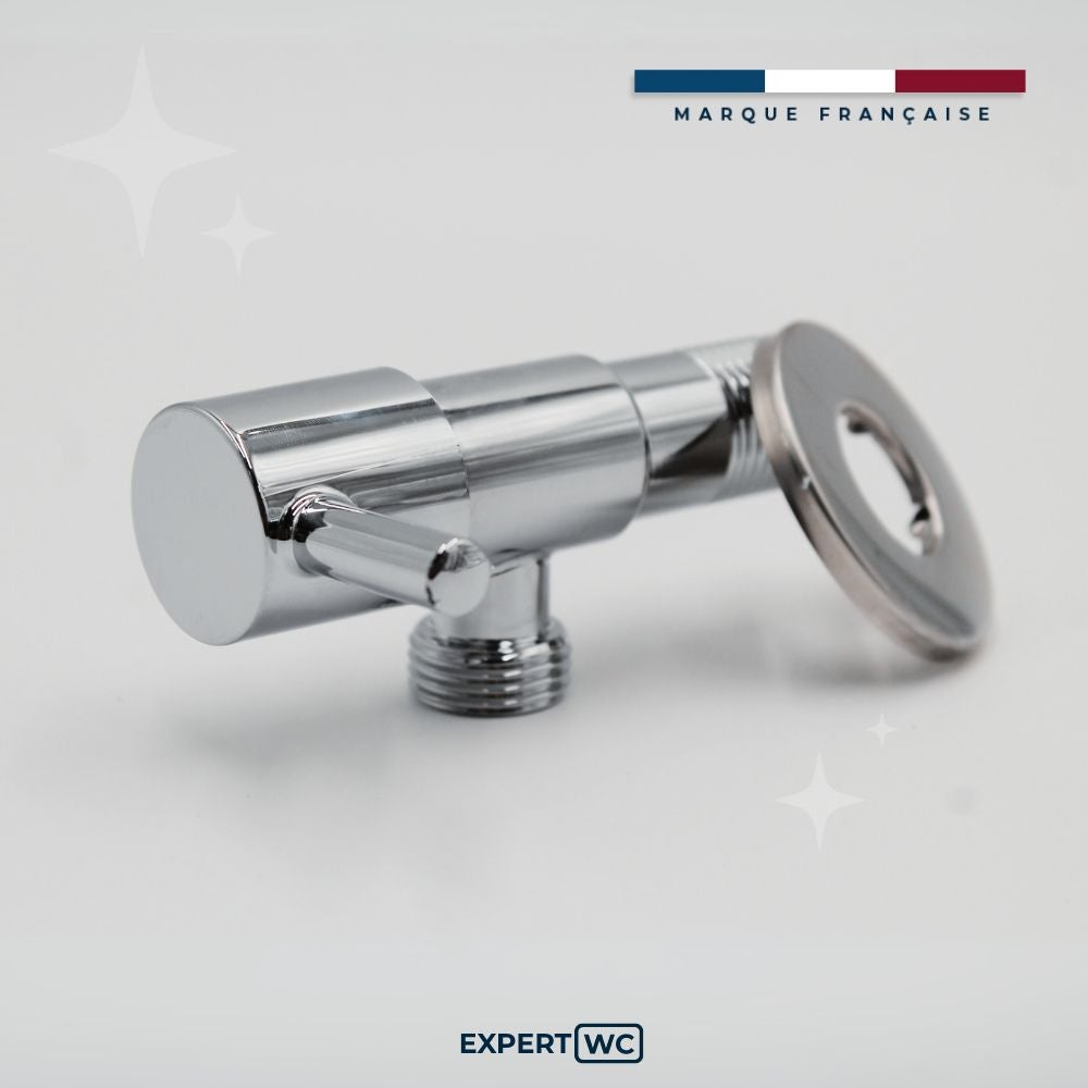 Robinet 2 Voies pour WC Suspendu en Inox - Format 1/2" | Leroy Merlin