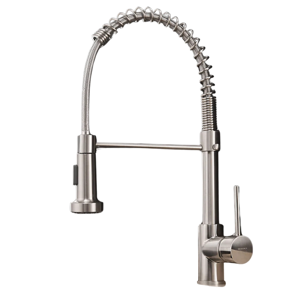 Mitigeur Cuisine Douchette extensible Stak Inox Brossé, Monocommande ...
