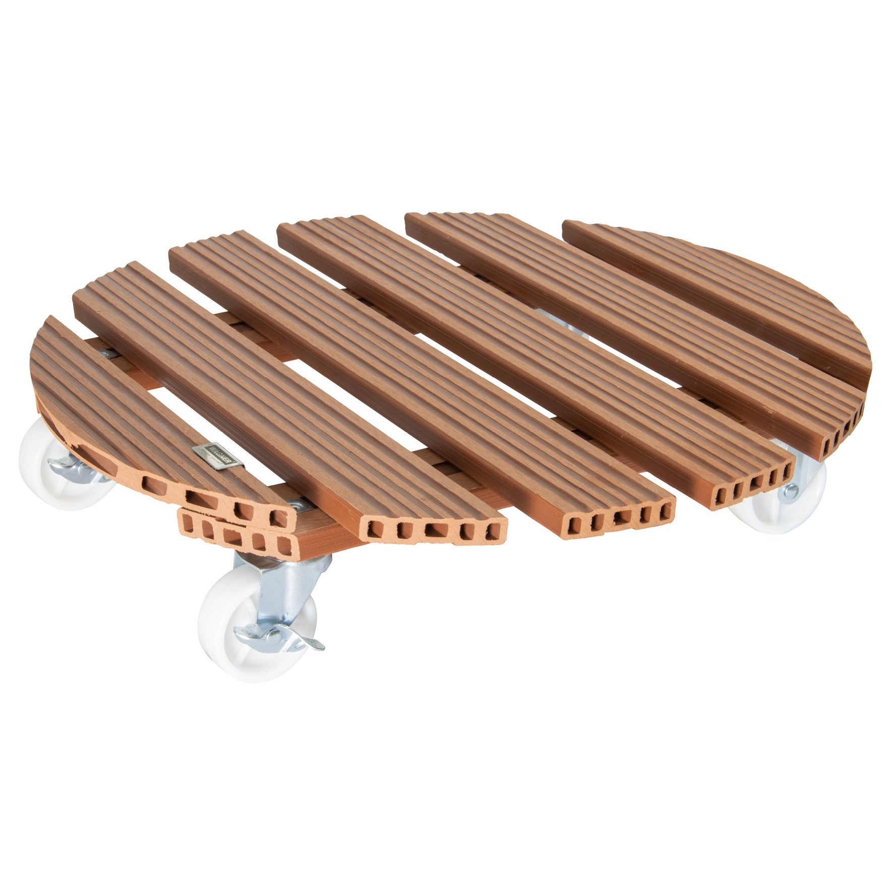 WAGNER Roule pot pour plantes WPC bois+plastique FSC® Ø 50 x 11 cm ...